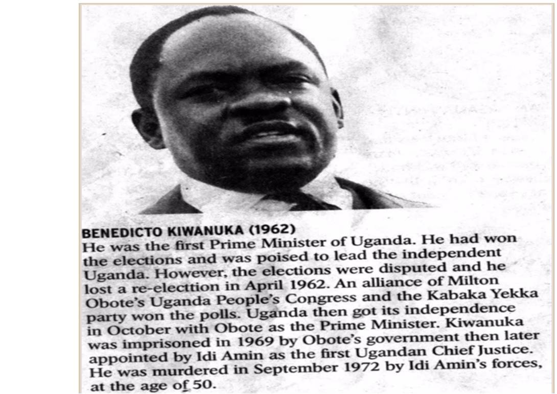 CHAPTER TWENTY: THE STRUGGLE FOR INDEPENDENCE IN UGANDA 1945-1962